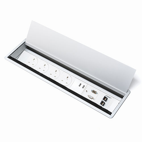 Access In-Desk Power Module In White - Office Resale