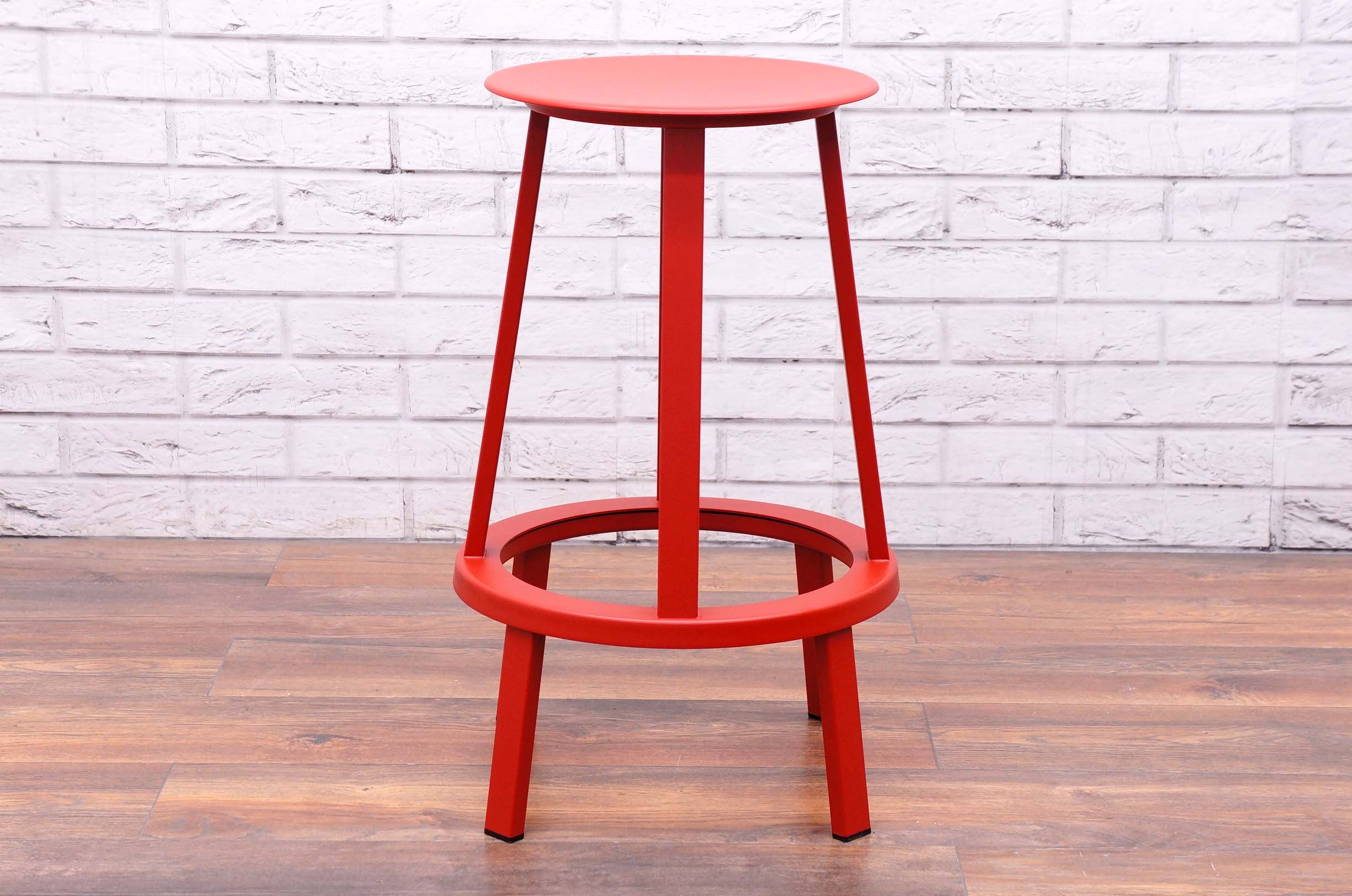 Hay Revolver High Bar Stool In Red - Office Resale