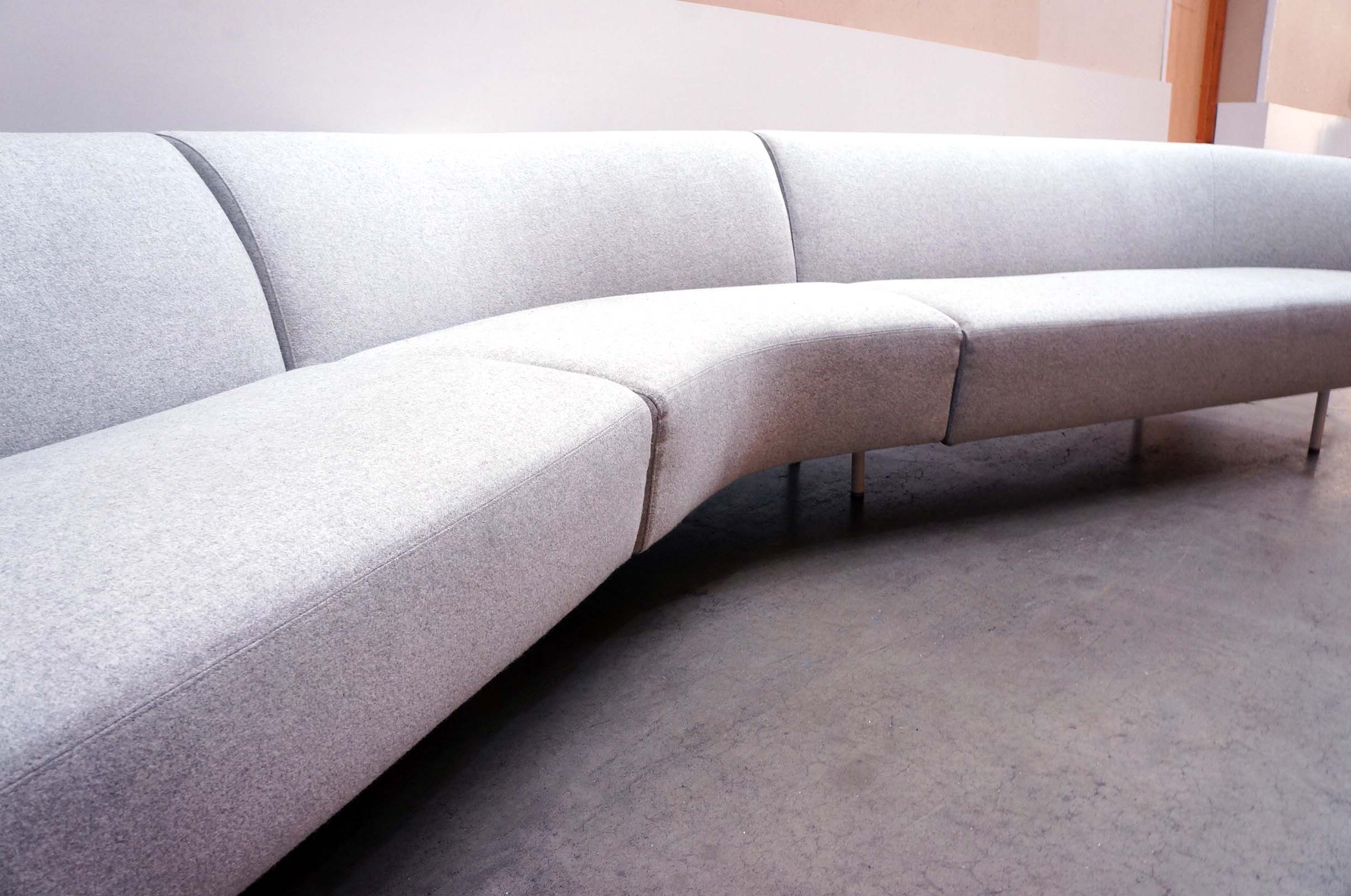 Arper Loop Modular Sofa In Grey - Office Resale