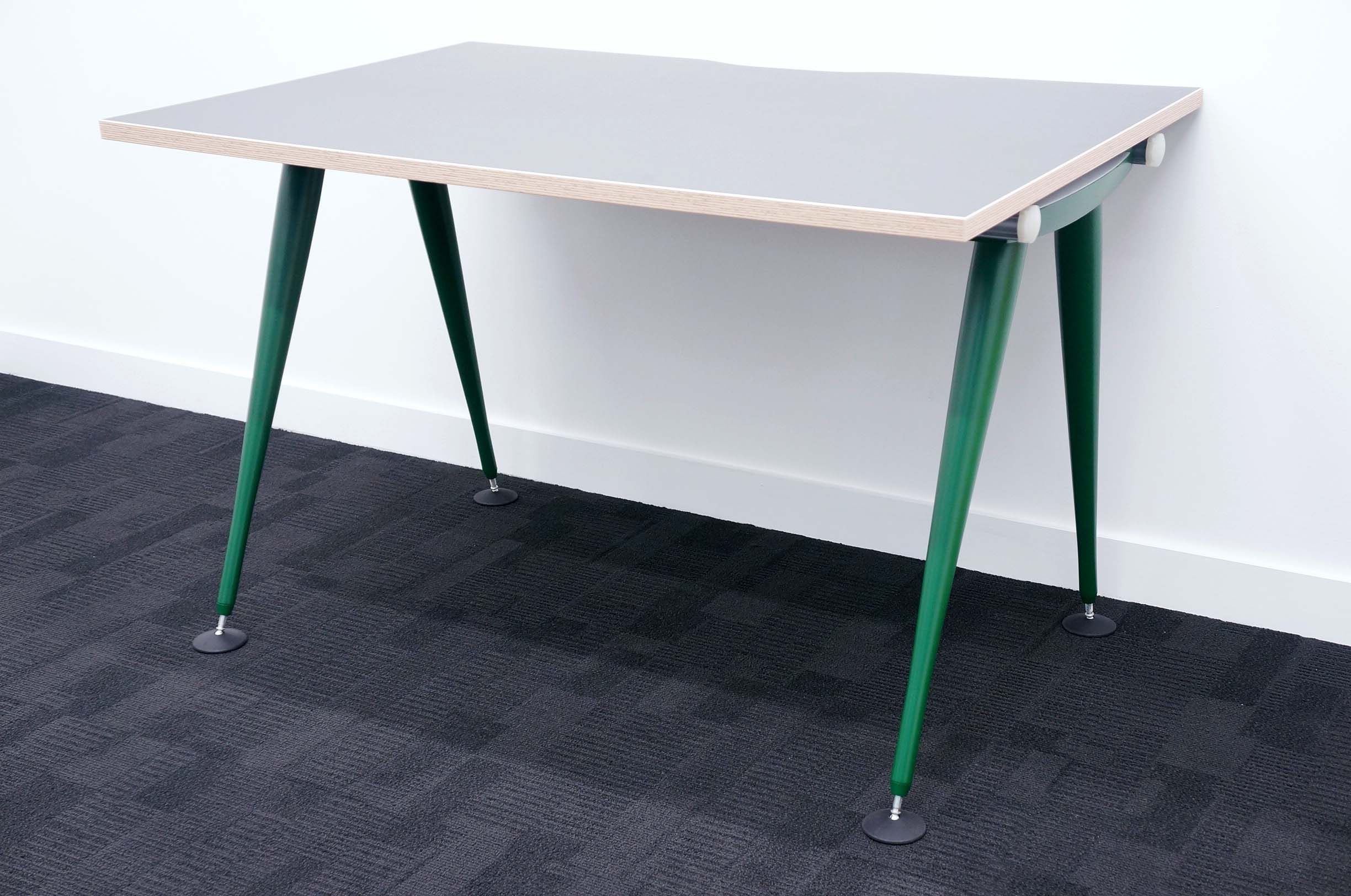 Herman Miller Abak Environments Desk With Green Frame - Office Resale