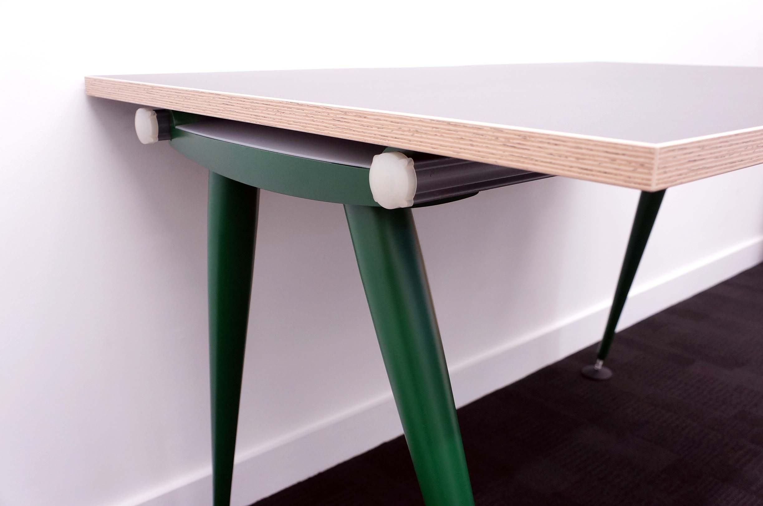 Herman Miller Abak Environments Desk, Single, Green Frame - Office Resale