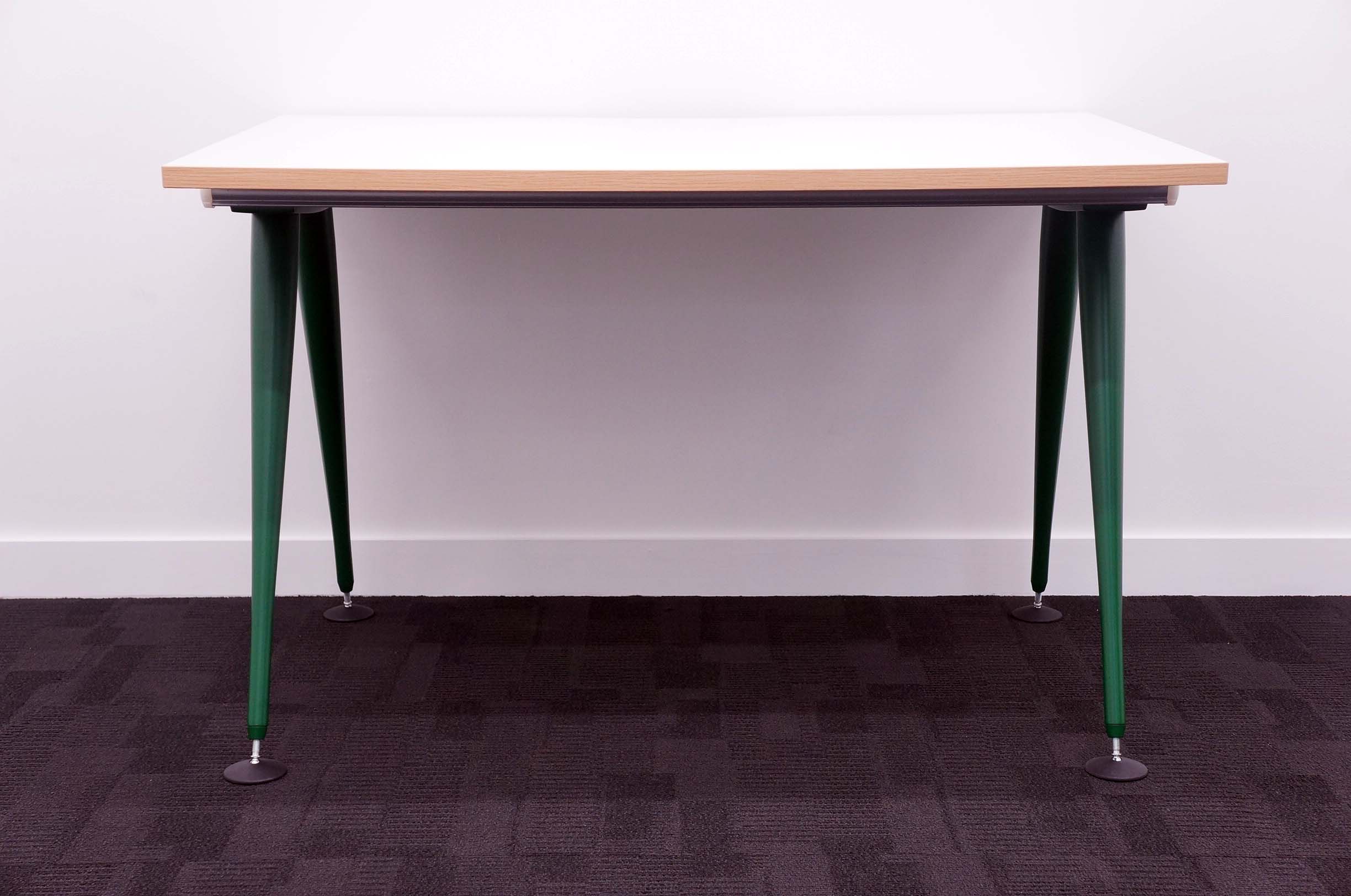 Herman Miller Abak Environments Desk, Single, Green Frame - Office Resale