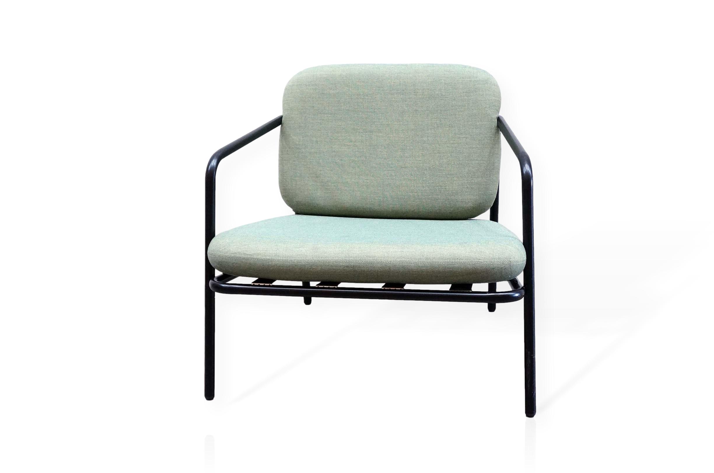 Deadgood Working Girl Lounge Chair In Green/Black - Office Resale