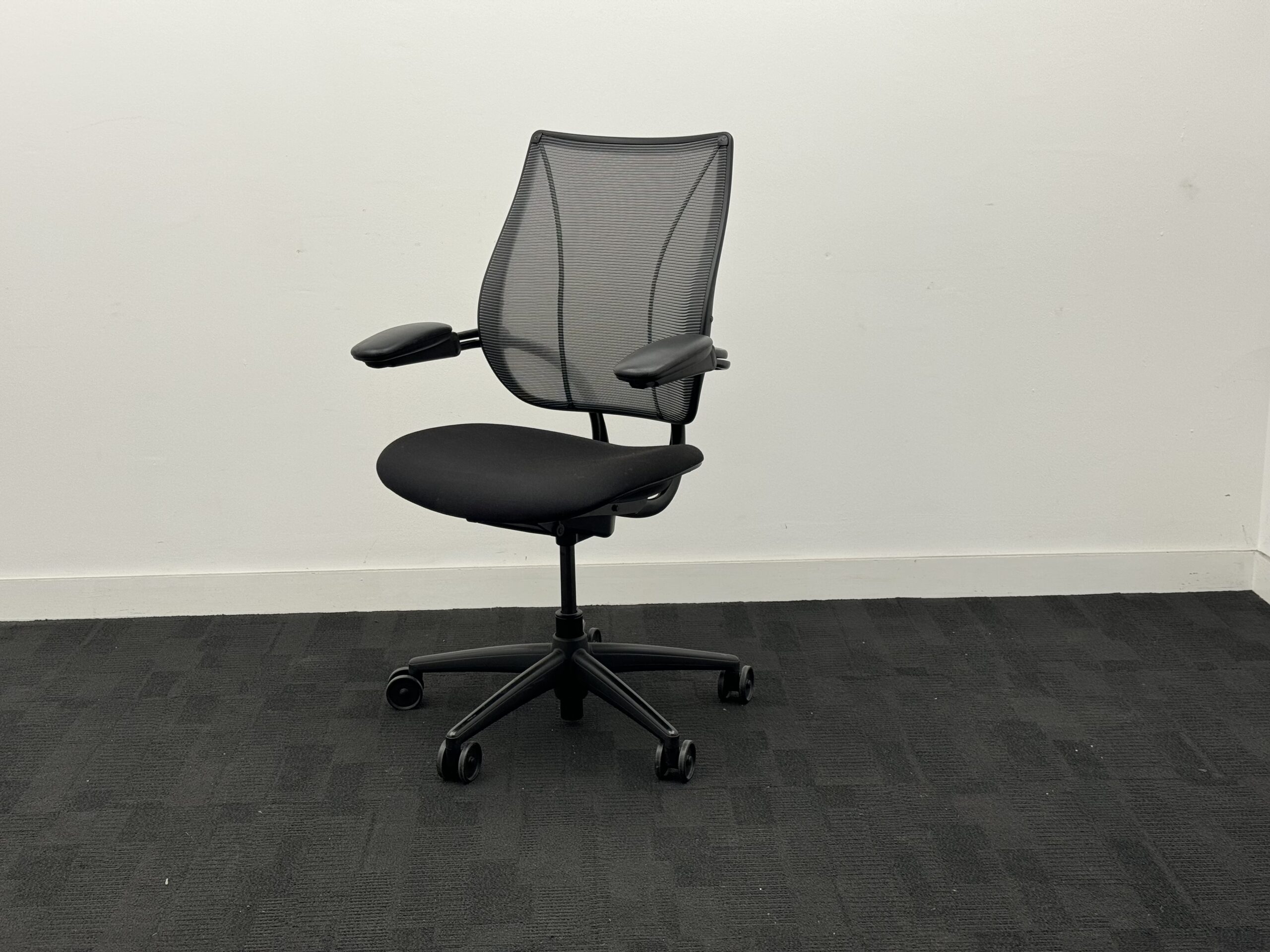 Humanscale Refurbished Liberty Task Chair, Dark Grey & Black