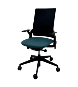 Senator Ecoflex Task Chair, Black & Teal - Office Resale