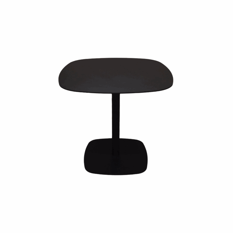 Pedrali Stylus Table, Black Top, Black Stem & Base - Office Resale
