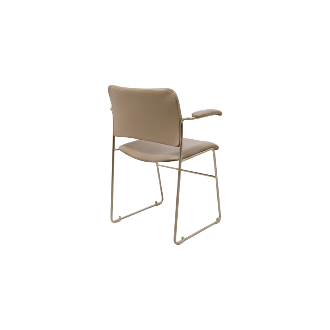 David Rowland Howe 40/4 Chair, Vinyl Fabric Back & Seat, Vinyl Arms ...